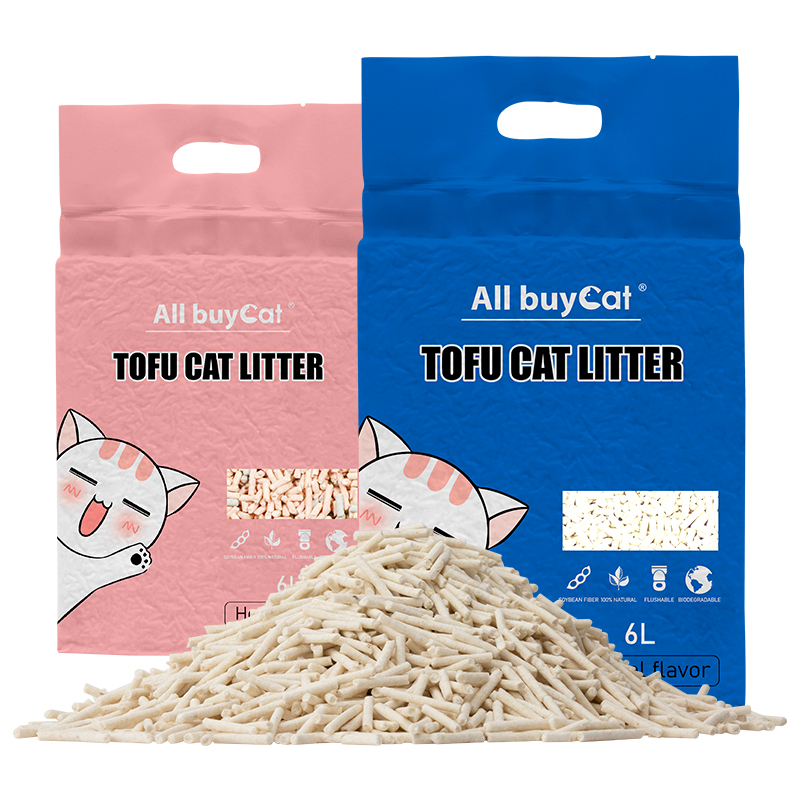 Hot sale 2.0mm Striped shape flushable 2.0mm Tofu CAT Litter ...